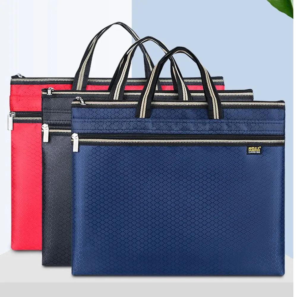 Waterproof-Briefcase-Canvas-Portable-A4-Document-Bags-Men-s-Meeting ...