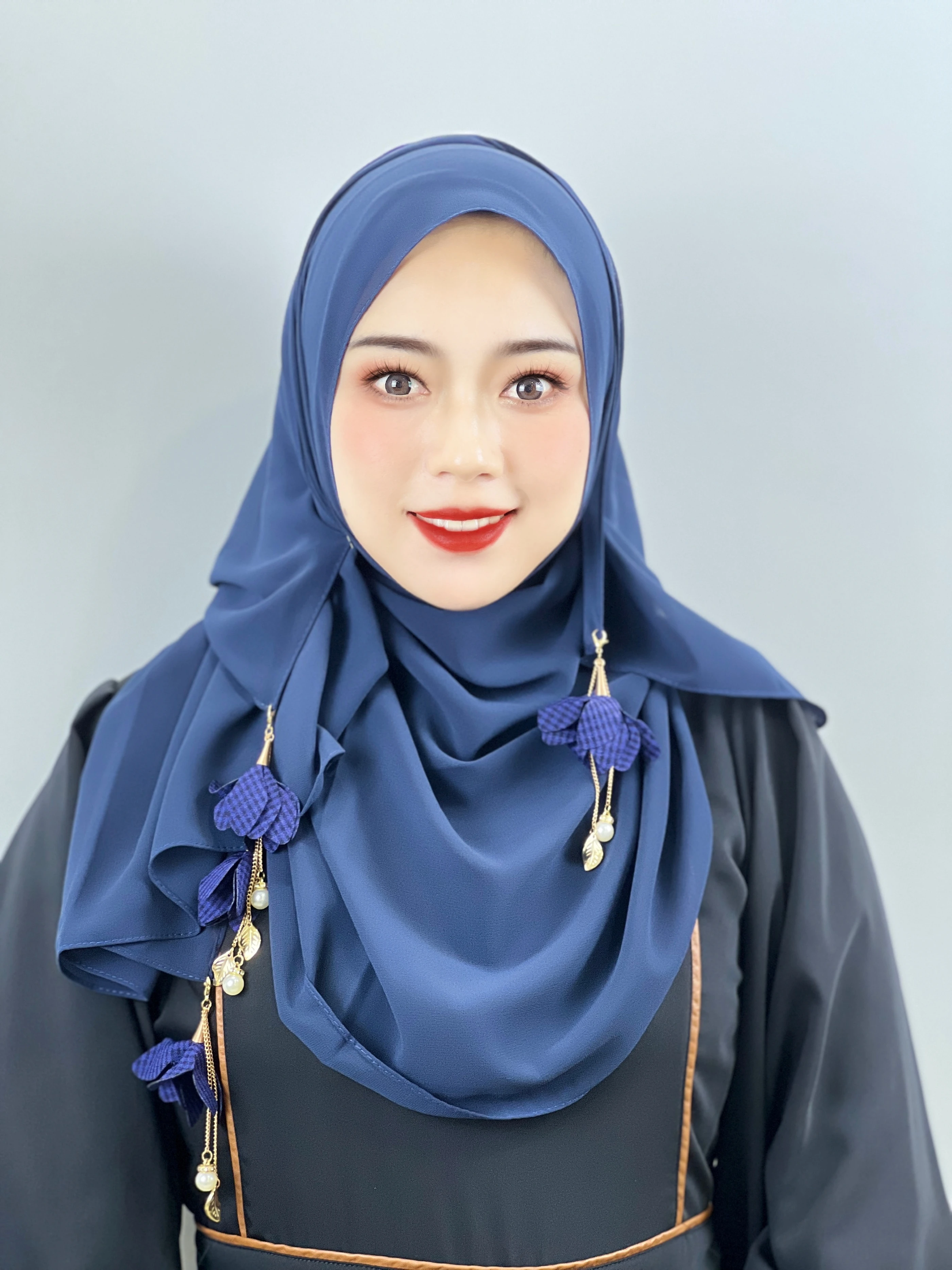 Hijab Muslim Arabic Dress | Arabic Long Muslim Hijab | Chiffon Long ...