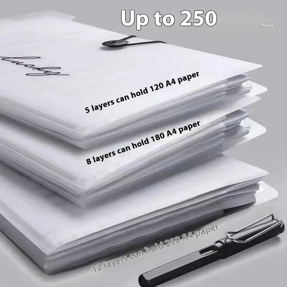 Transparent-Insert-File-Folder-A4-Document-Bag-Multi-Layer-Expanding ...