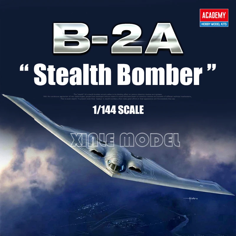 Academy Plastic Assembled Plane Model Kit 12645 USAF B-2A "Stealth ...