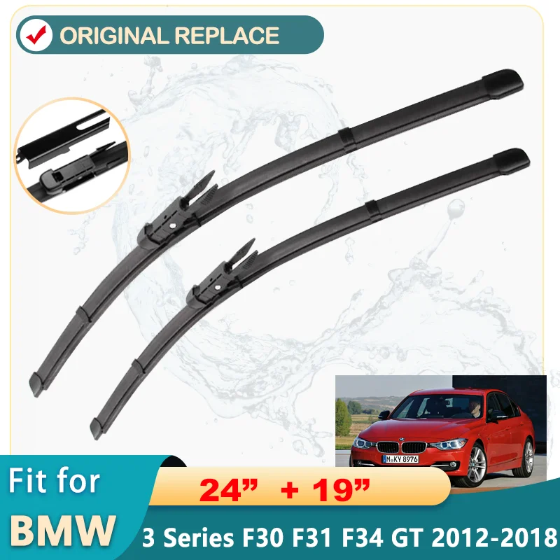 For-BMW-3-Series-F30-F31-F34-GT-2012-2018-Car-Wiper-Blades-Brushes ...