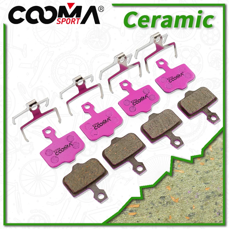 4 Pairs Ceramic Disc Brake Pads for AVID DB 1 3 5 Elixir and SRAM LEVEL ...