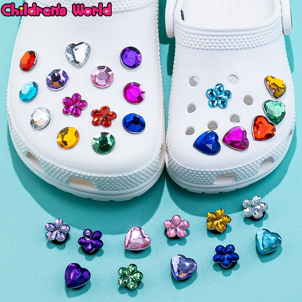 1PCS-Bling-Crystal-PVC-Croc-Charms-Flower-Heart-Shaped-Gem-DIY-Croc ...
