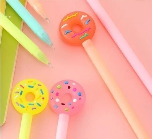 STYLO,Rose-Black--stylo à donuts mignon Kawaii, 1 pièce, papeterie ...