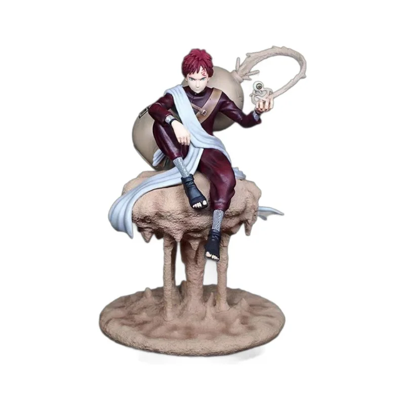 Figura de anime Naruto de 22 cm, estatua Gk de postura sentada de Gaara ...