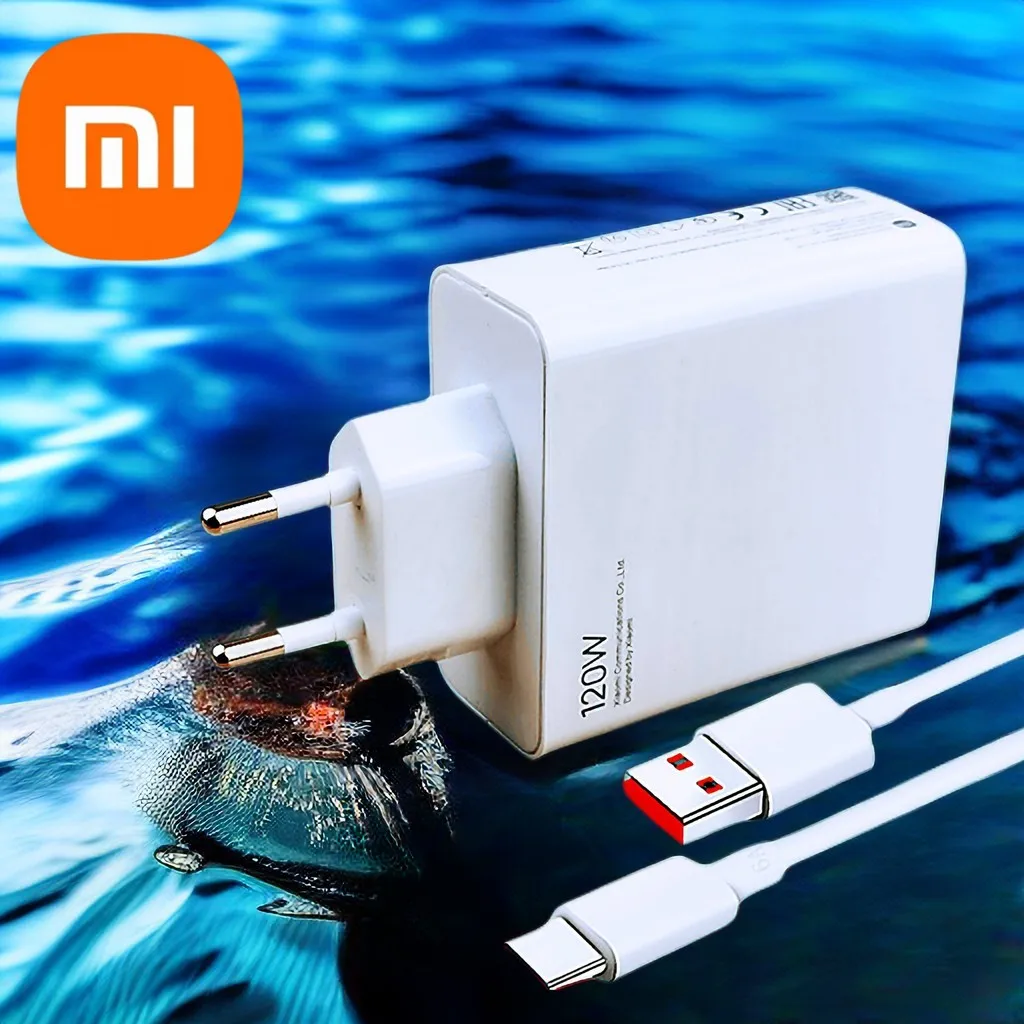 Xiaomi cargador Original Turbo de 120W, adaptador de carga rápida de la UE para Mi 13 Pro, 12S ...