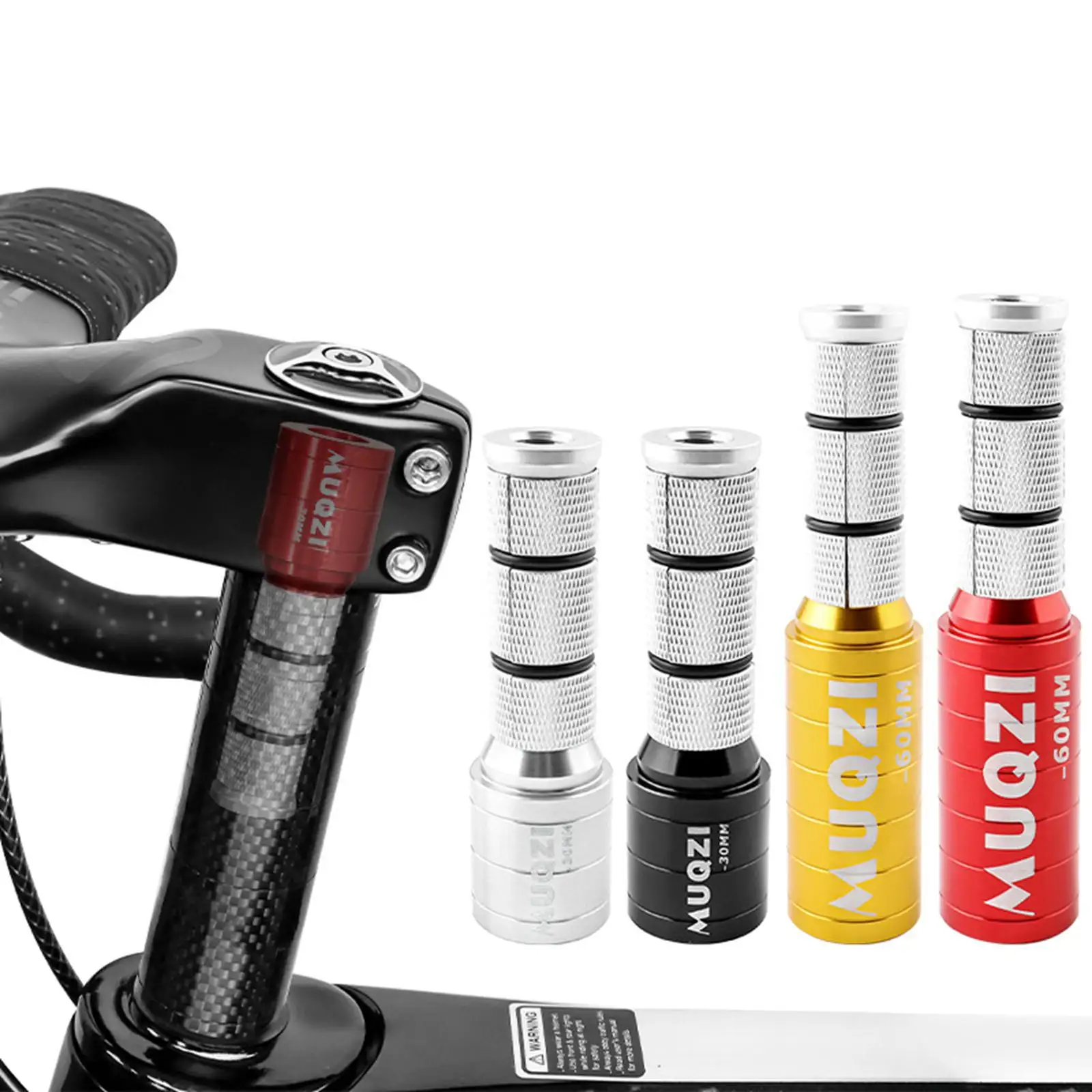 Bike-Fork-Stem-Extender-Mountain-Bikes-1-1-8-Bicycle-Handlebar-Riser ...