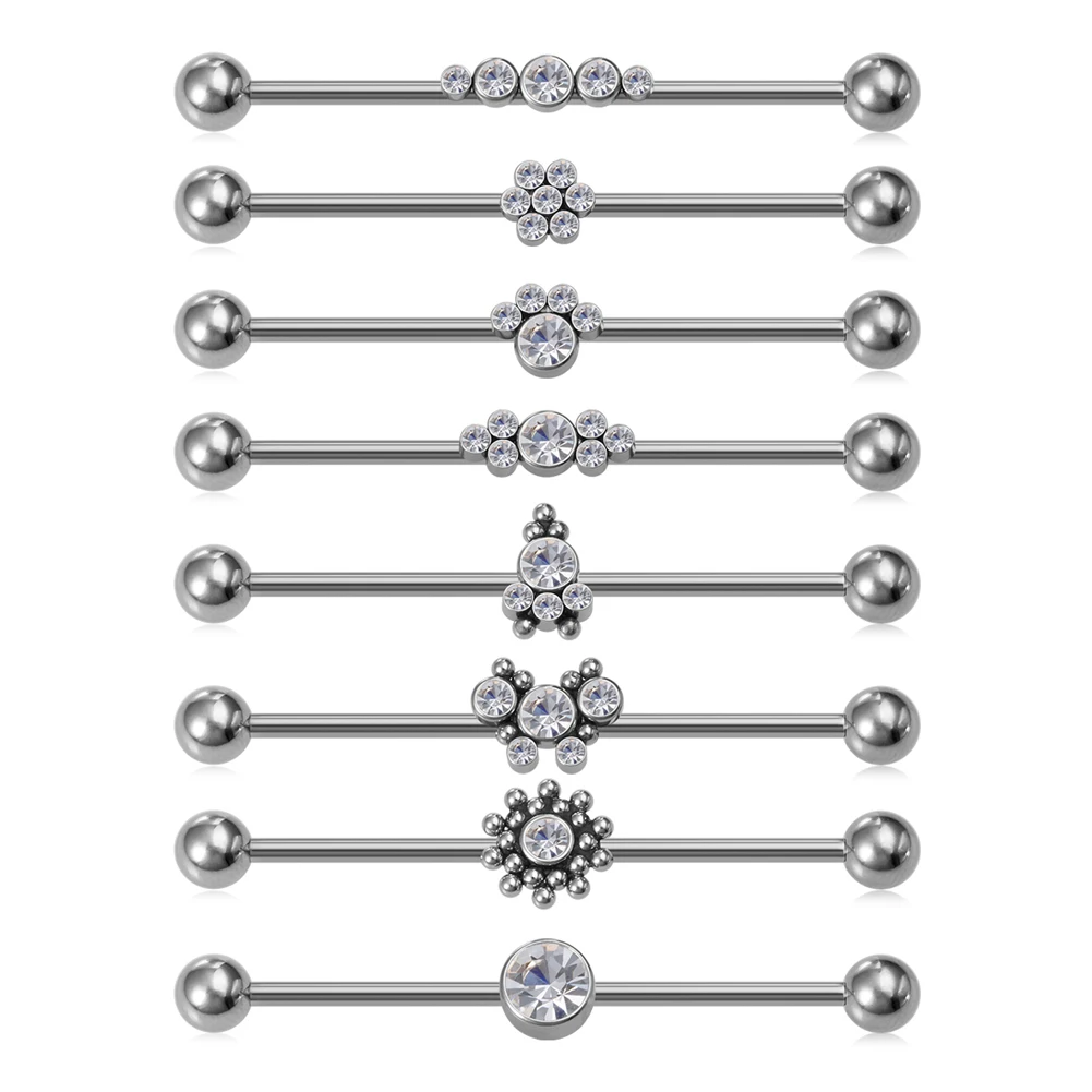Piercing-de-acero-quir-rgico-para-la-oreja-pendientes-industriales-con ...
