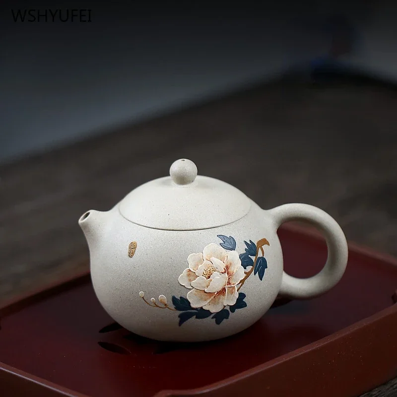 250ml-Yixing-Purple-Clay-Pot-Handmade-teapot-Tea-set-Original-ore-white ...