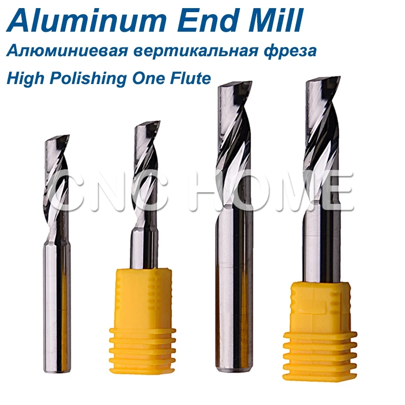 1pc-hrc55-Aluminum-Milling-Cutter-6mm-to-12mm-One-Flute-End-Mill-for ...