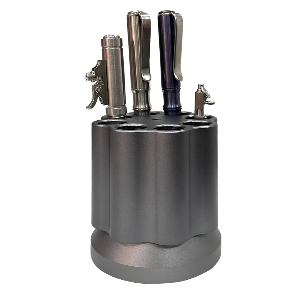 Aluminum-Rotating-Pen-Container-Pencil-Holder-360-degree-Multifunction ...