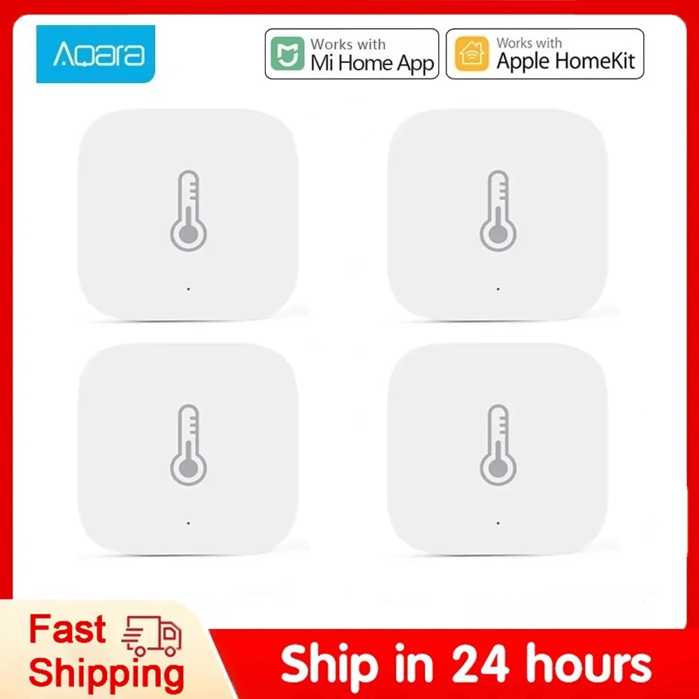 1/2/4 Pcs Aqara Zigbee Wireless Temperature Humidity Sensor Hygrometer ...