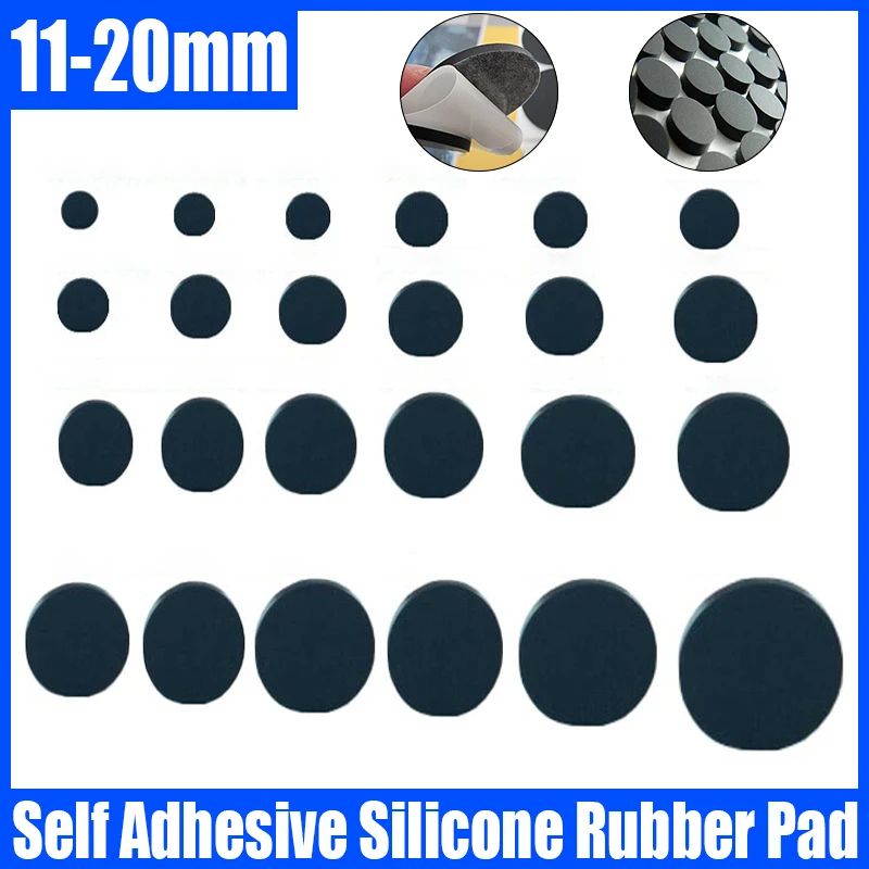 11mm-20mm-Round-Self-Adhesive-Backing-Silicone-Rubber-Furniture-Pad ...