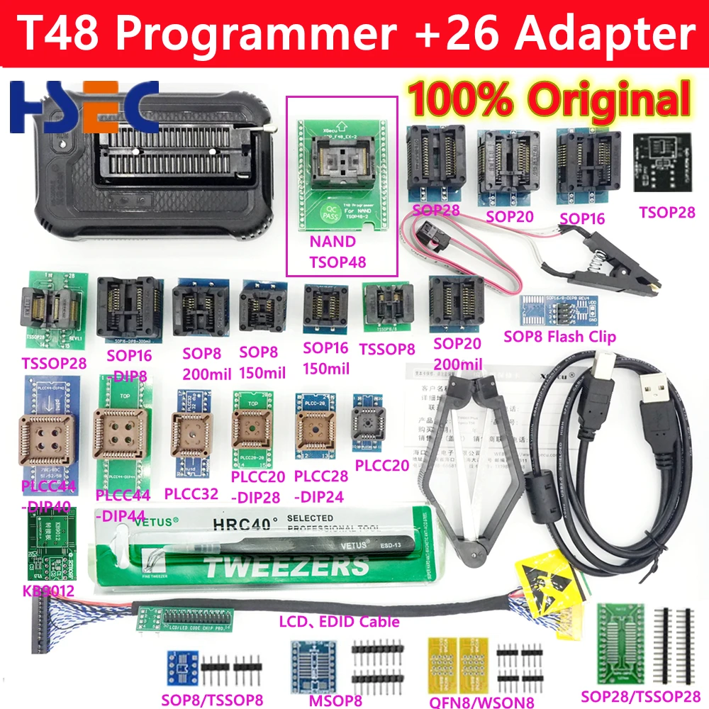 Original-XGecu-NEW-T48-Programmer-TL866-3G-TL866ii-plus-for-SPI-Nor ...