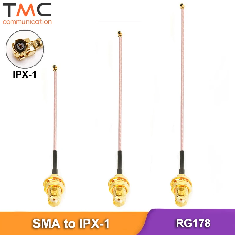 IPX MHF1 to SMA Cable RG178 SMA Female to U.FL IPX-1 RG178 Coax Jumper ...