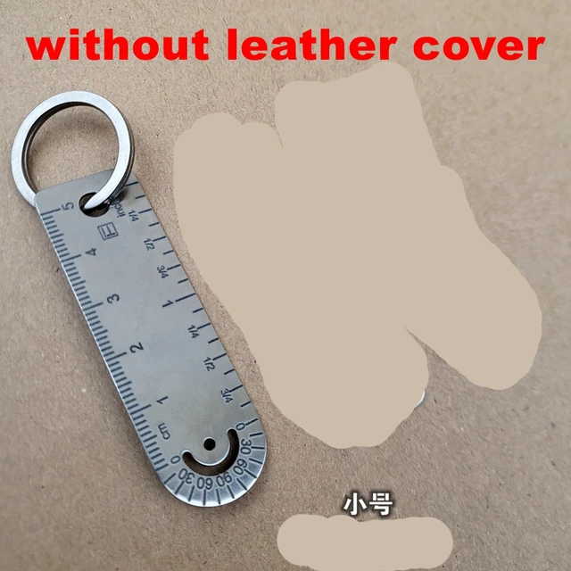 EDC Titanium Alloy Ultralight Metric Ruler Measurement Drawing Ruler ...