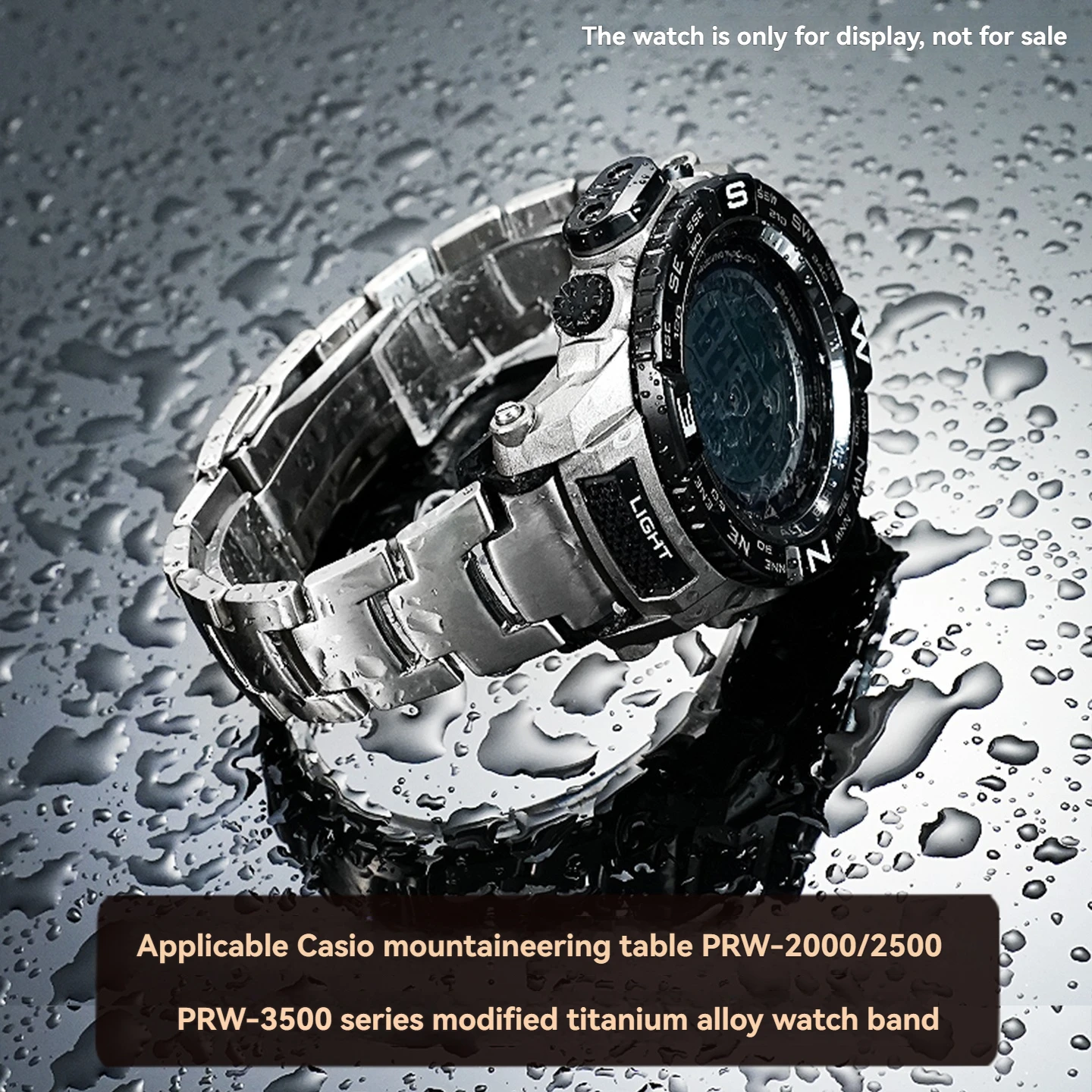 카시오 PROTREK PRW-2000/2500/3500/5000/prw-5100 티타늄 합금 시계 밴드 남자 18mm PRG ...