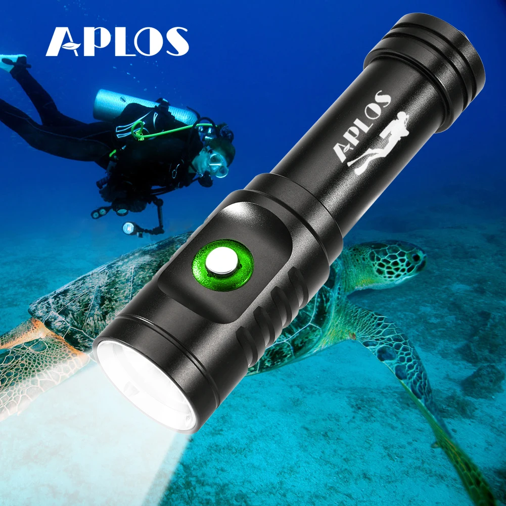 APLOS-AP01-1050-Lumens-Diving-Flashlight-XM-L2-5000k-LED-Scuba-Dive ...