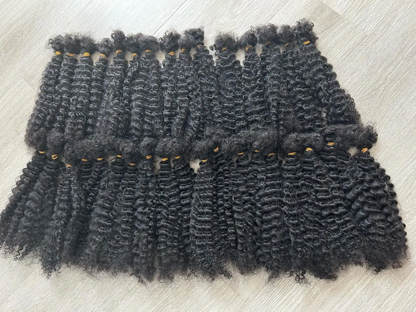 Afro Kinky Curly Locks Hair Extensions Microlocs Human Braiding Hair ...