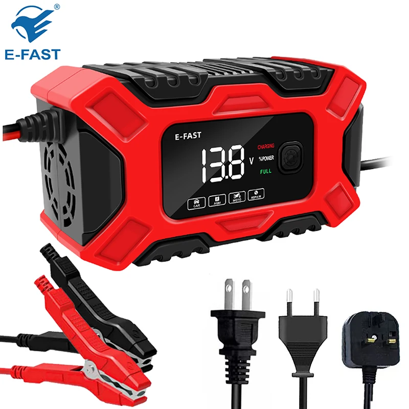 E-FAST-12V-6A-Intelligent-Car-Motorcycle-Battery-Charger-Lead-Acid ...