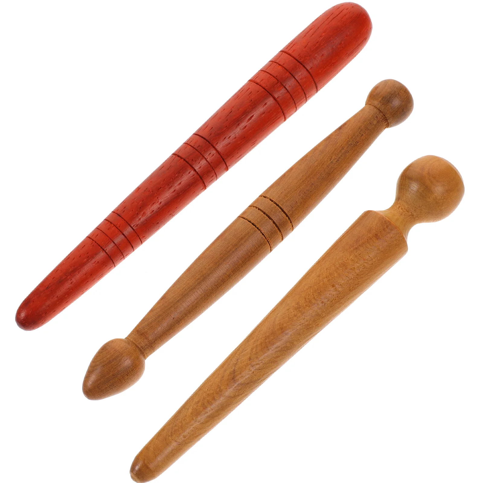 Wooden Reflexology Tools Body Massage Sticks Reflexology Pens Foot Face ...