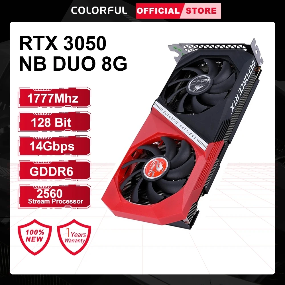 RTX-3050-Graphics-Card-Colorful-iGame-GeForce-RTX-3050-8GB-GDDR6-128 ...