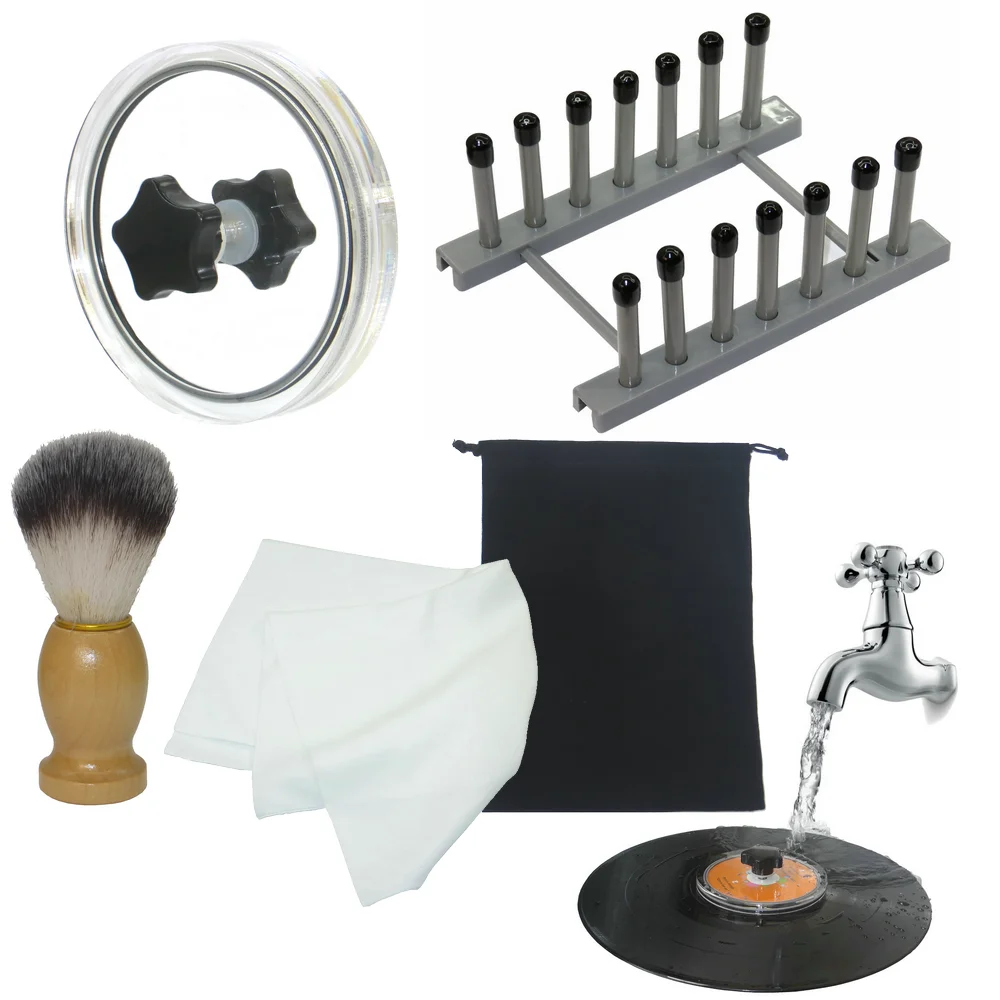 4 in 1 LP Vinyl Record Cleaning Label Saver Protector Turntable Disc ...