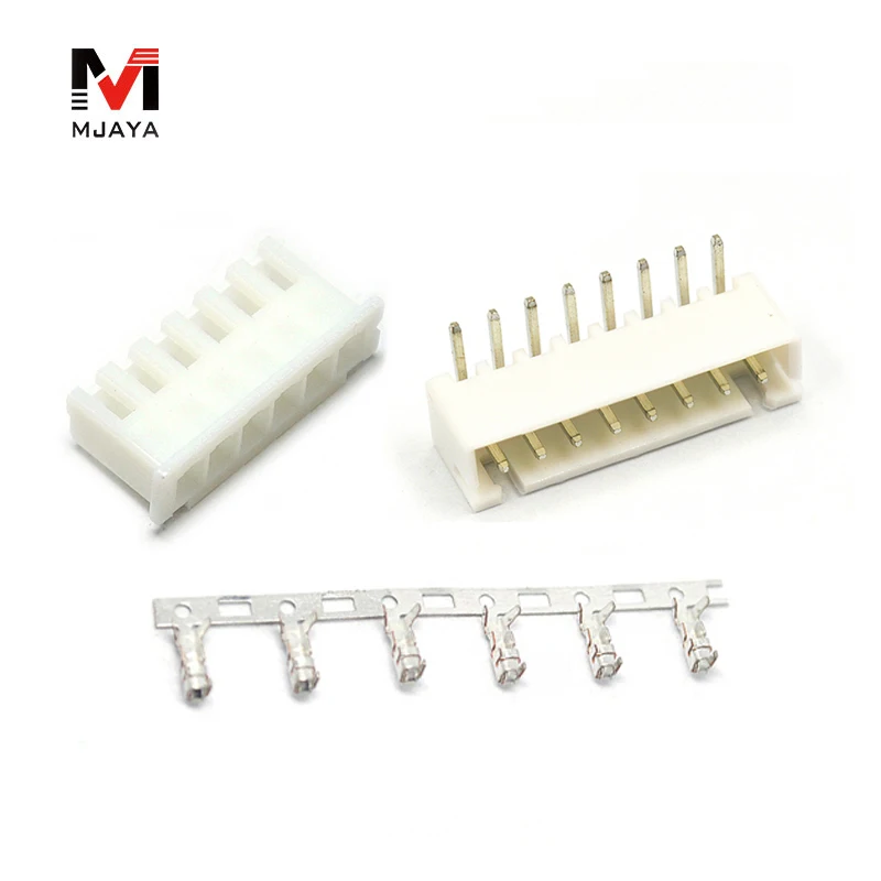 50Pcs-XH2-54mm-TJC3-Terminal-Connector-Connecting-Copper-2P-3-4-6-8-20 ...