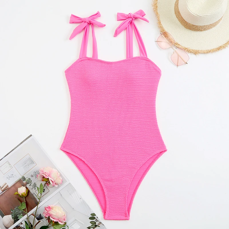 Maillot de bain,maillot de bain une pièce texturé, avec attache à l ...