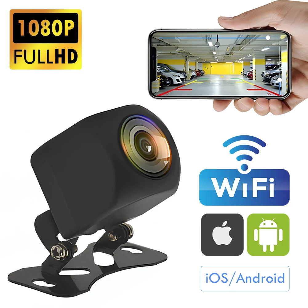 Car-Waterproof-Dash-Cam-Wireless-Car-Rear-View-Camera-170-Degree-1080P ...