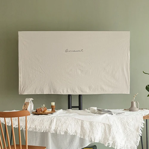 100% cotton TV dust cover LCD high-end TV cover dustproof cloth for 55 ...