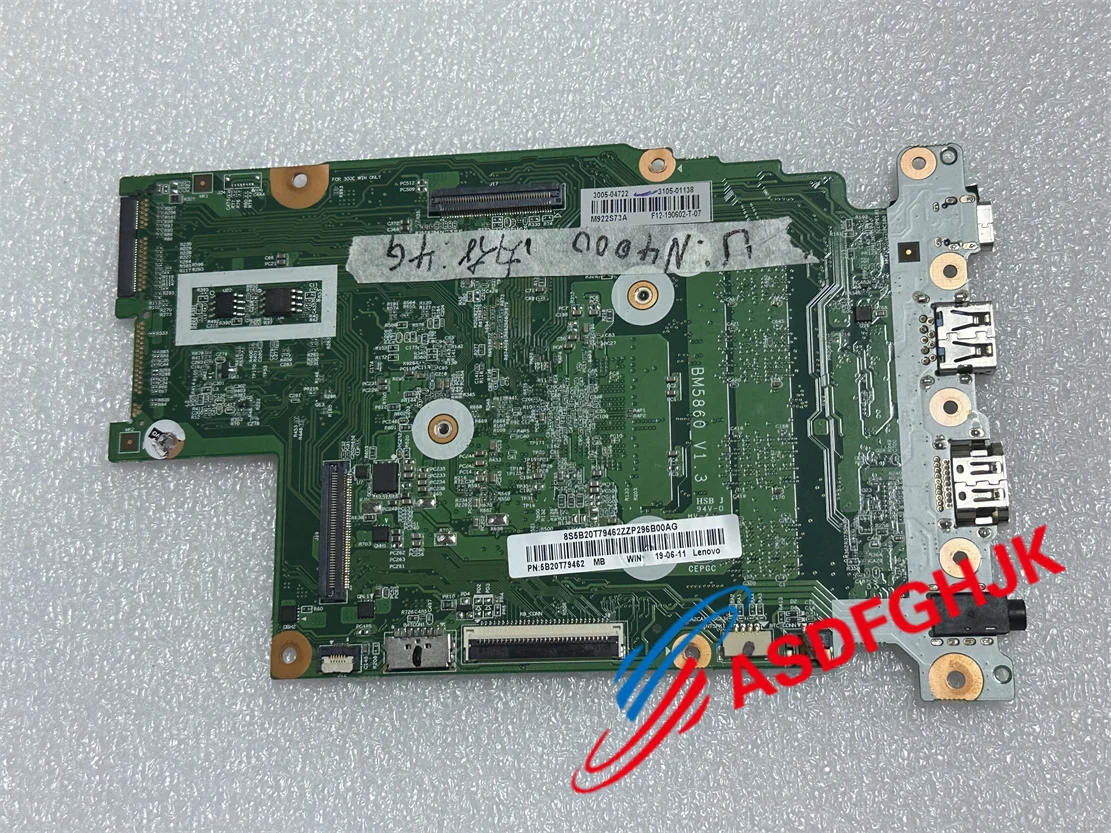 BM5860-V1-3-For-Lenovo-100e-2nd-Gen-Notebook-Motherboard-N4000-UMA-4G ...