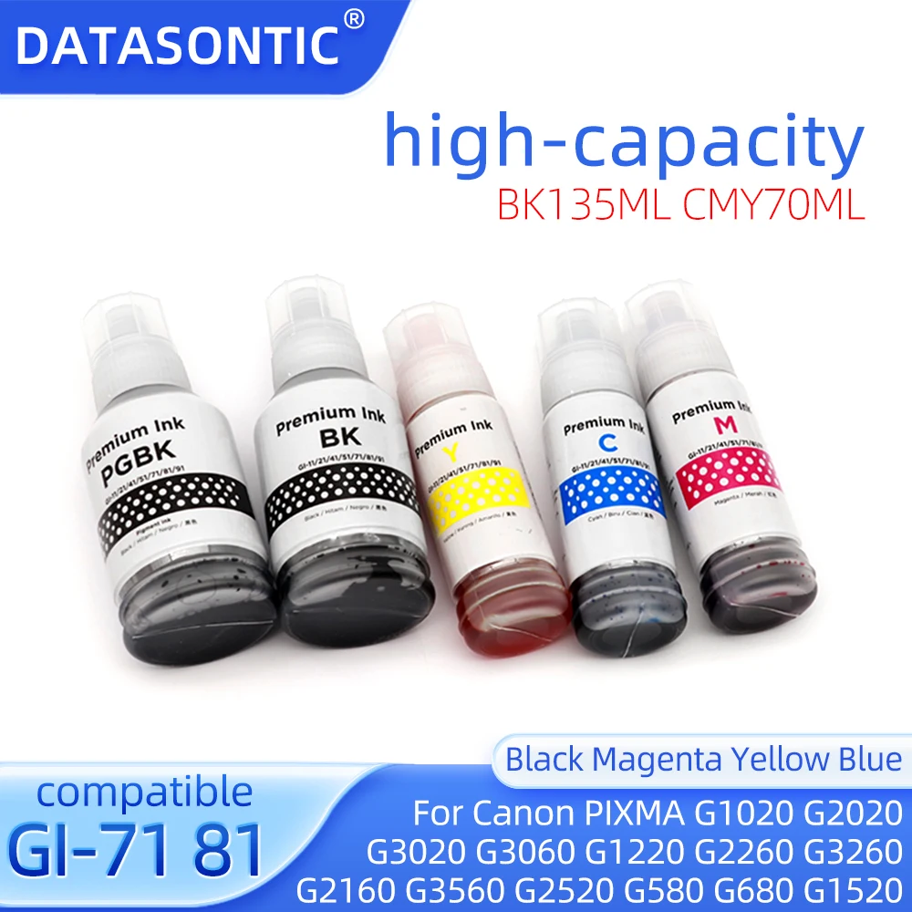 New-GI-71-refill-ink-For-Canon-PIXMA-G1420-G2420-G2460-G3420-G3460 ...