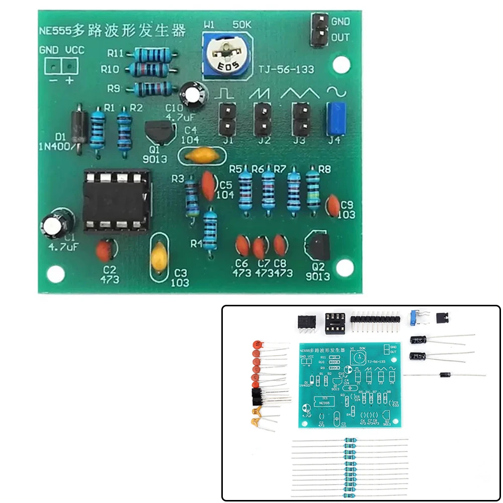 Diy Kits Ne555 Multi-channel Waveform Generator Suite Sine Triangle ...