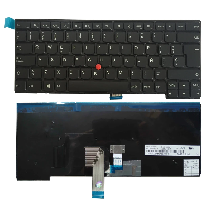 New-Latin-Spanish-Keyboard-For-Lenovo-IBM-ThinkPad-L440-L450-L460-L470 ...