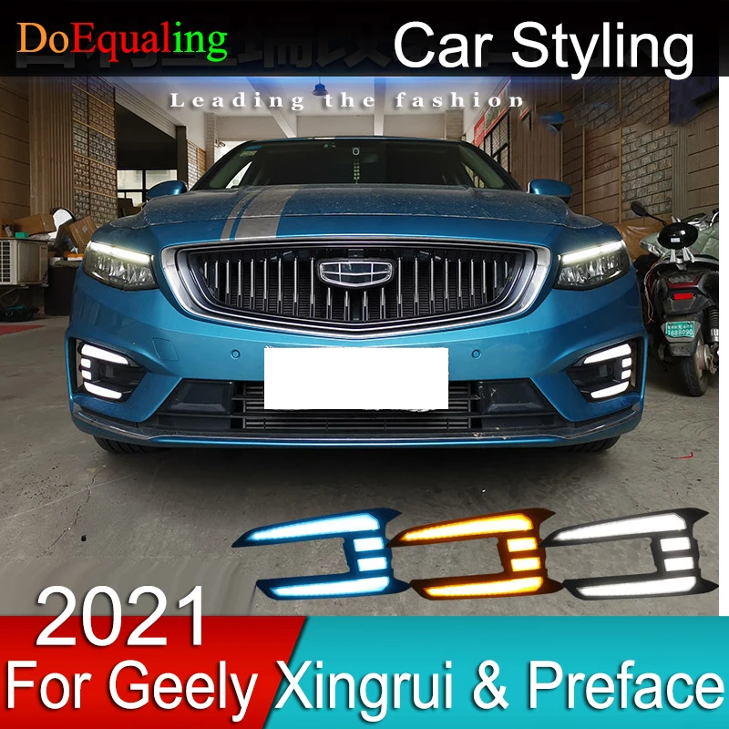 For-Geely-Preface-Xingrui-2021-2022-Car-Daytime-Running-Lights-Modified ...