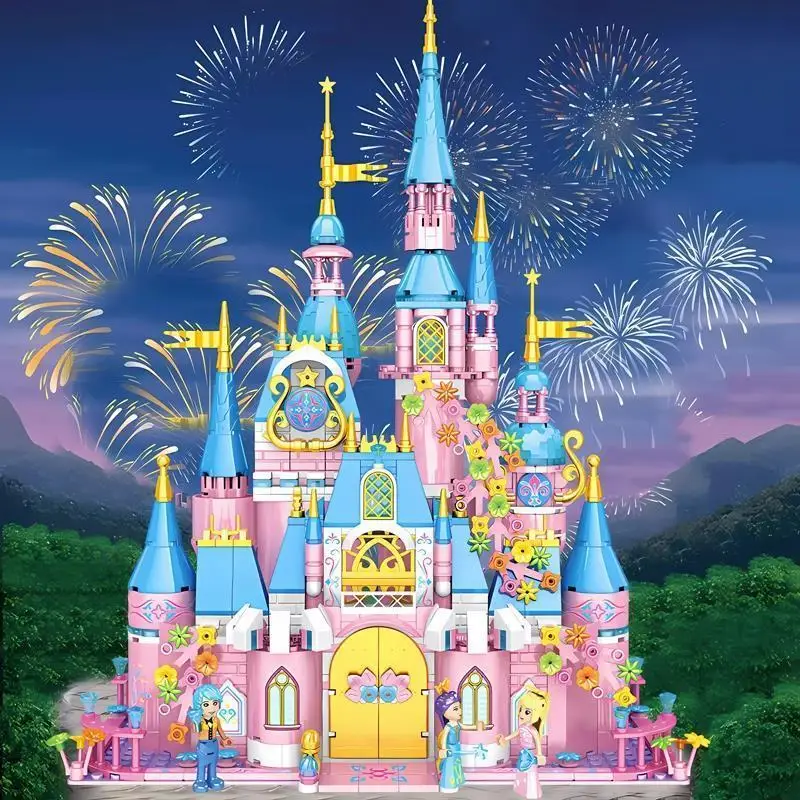 Blocos-de-Constru-o-Disney-Princess-Castle-Series-Elsa-Princess-Anime ...