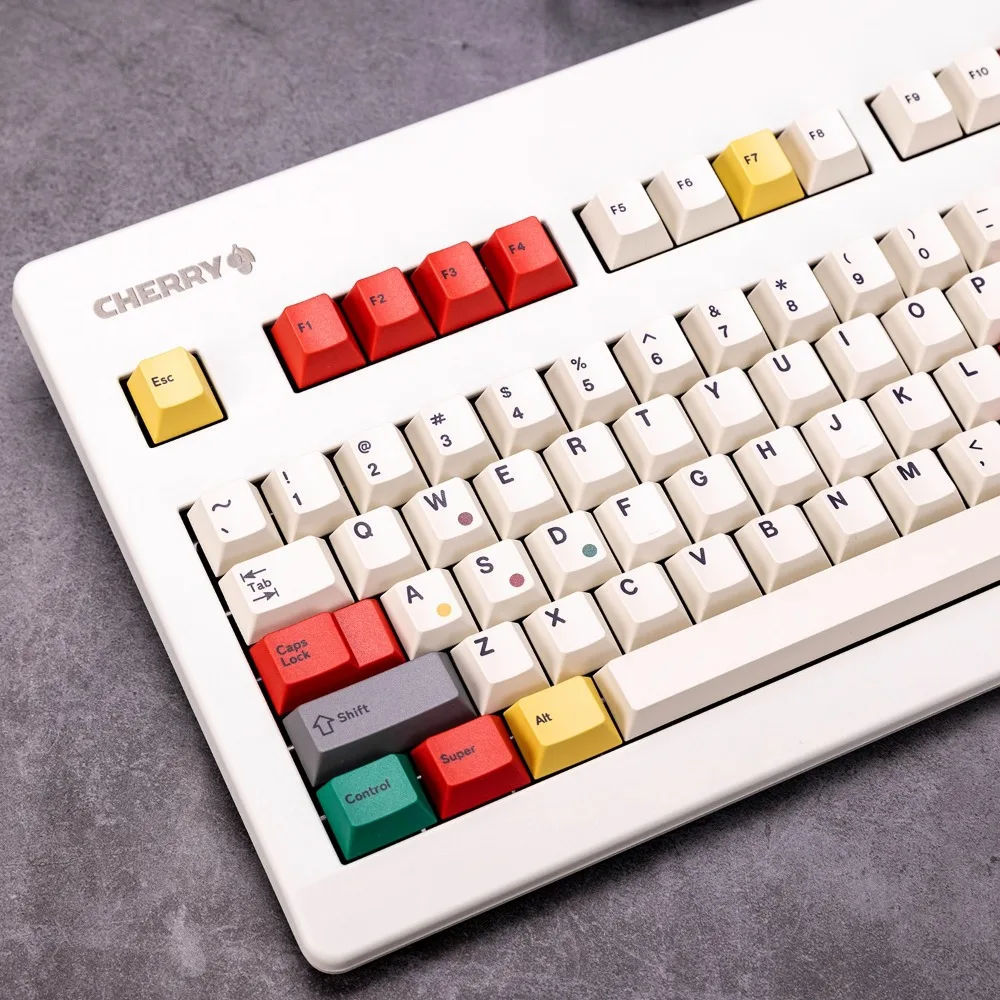 GMK-Retro-Mixed-Lights-Theme-Keycap-158key-Set-PBT-Custom-Keyboard-Cap ...
