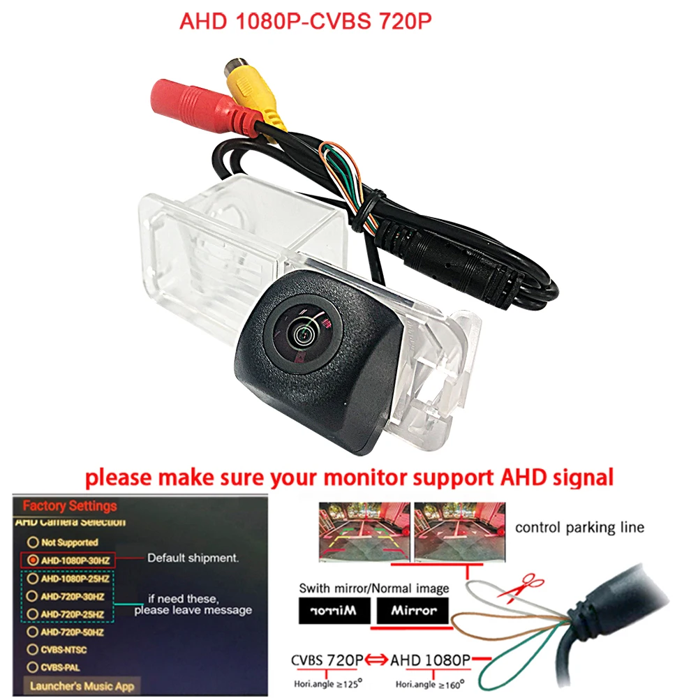 Ccd Car Rear Reverse Camera For Vw Polo V (6r) Golf 6 Vi Passat Cc ...