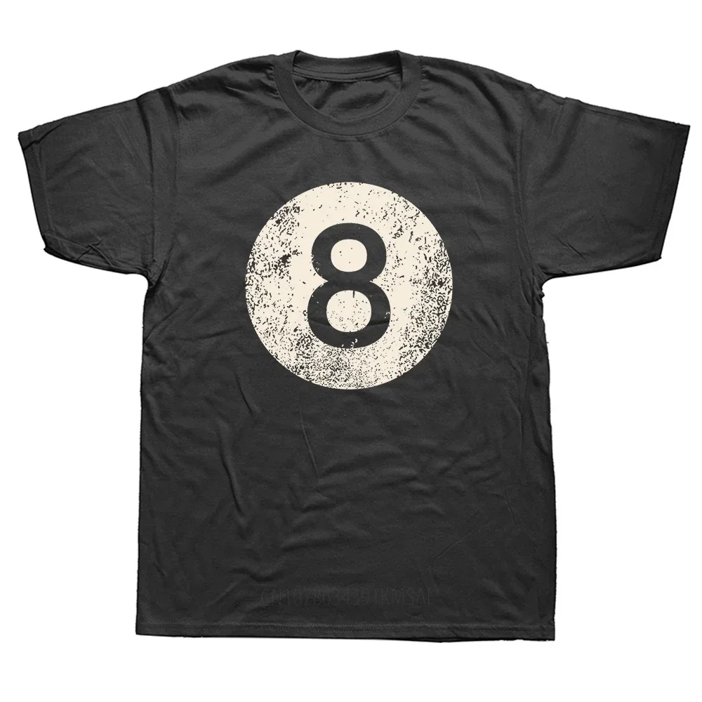 8 BALL Man's TShirt Billiard Sport Pool Snooker Games Crewneck Short ...