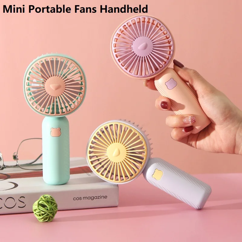 New Style – Softly Rounded Colorful Handheld Fans – Handy Fans