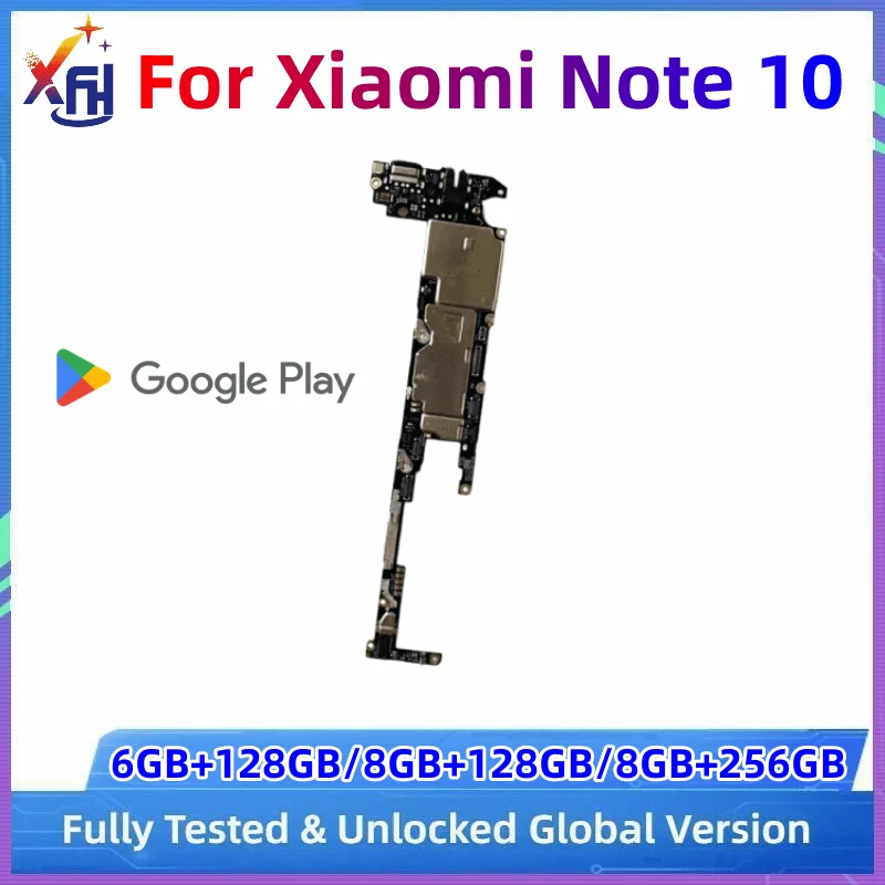 XIFEHHE Unlocked Global Motherboard For Xiaomi Note 10 Mi Note10 CC9 Pro CC9Pro Mainboard ...