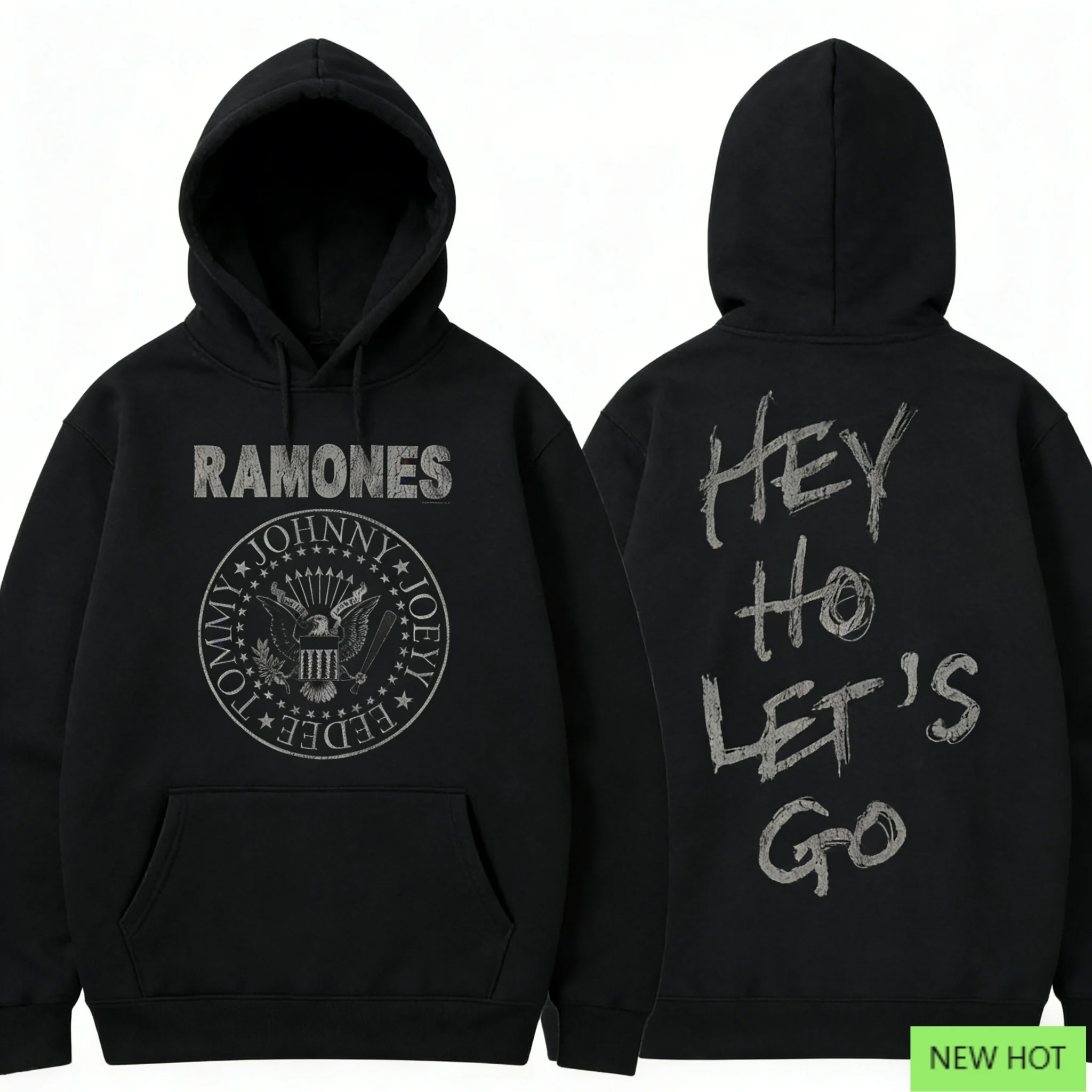Ramones Hey Ho Let's Go Hoodie, Punk Rock Sweatshirt, Perfect for Fans ...