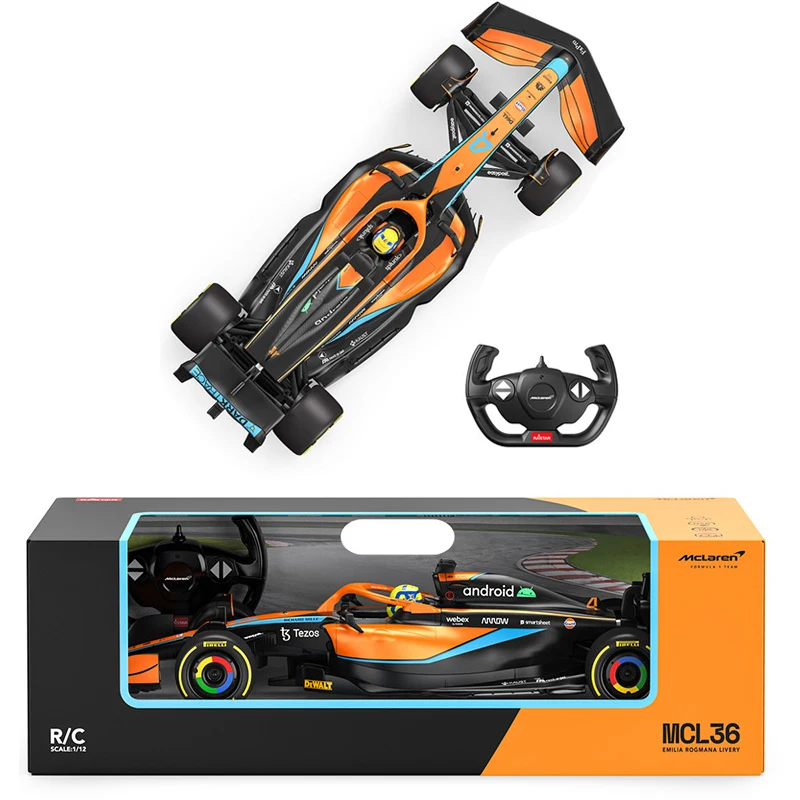 2022 McLaren F1 MCL36 1:12 Scale 1:18 RC Car Radio Remote Control Toy ...