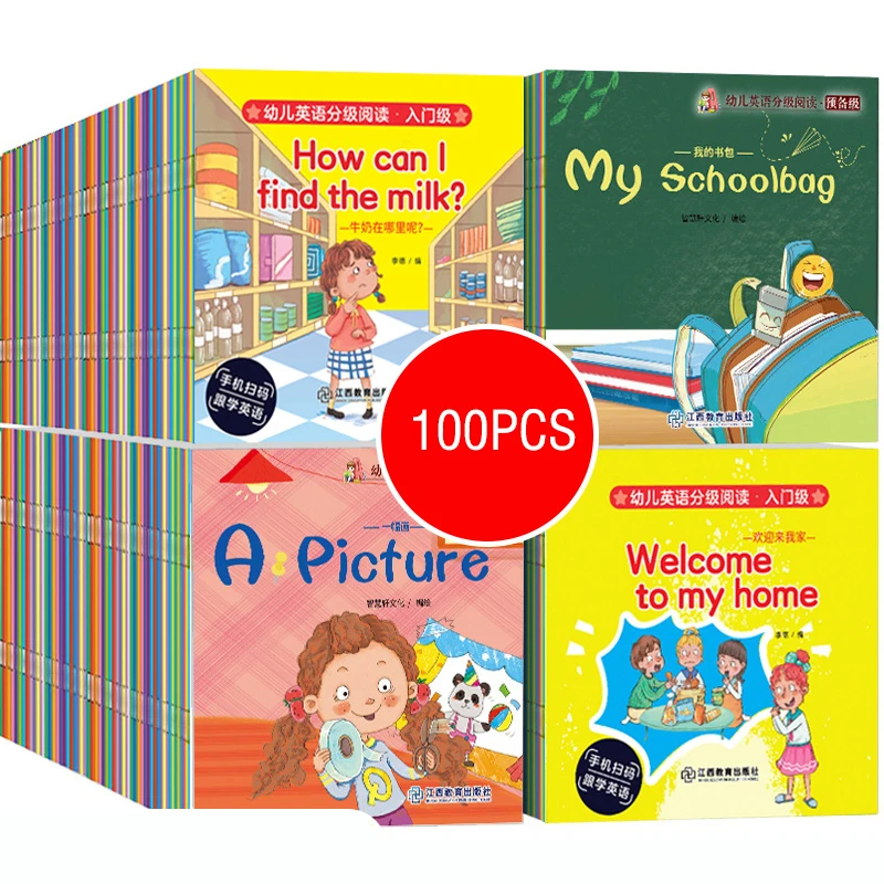 40-100-Books-Set-Children-s-English-Early-Learning-Picture-Storybook ...