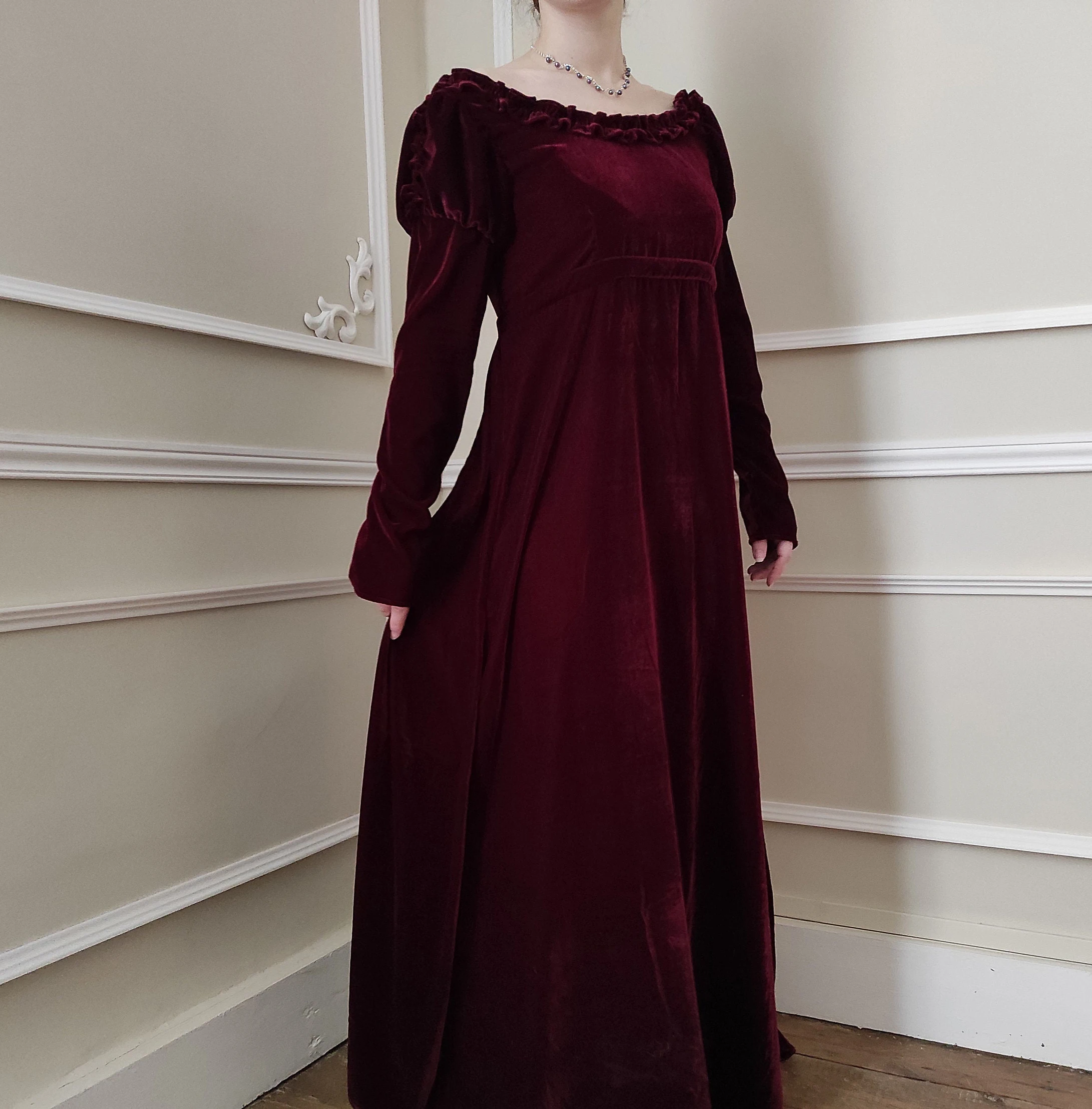 Emma-cosplay-Costume-Dress-Emma-Style-Velvet-Dress-Jane-Austen-Regency ...