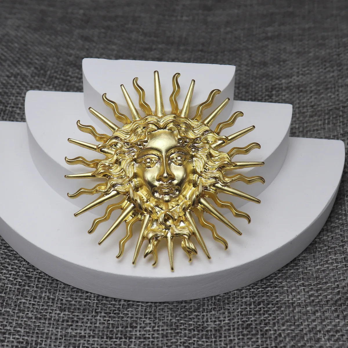 The Middle Ancient Times Style Gold Color Sun Goddess Brooch UNISEX ...