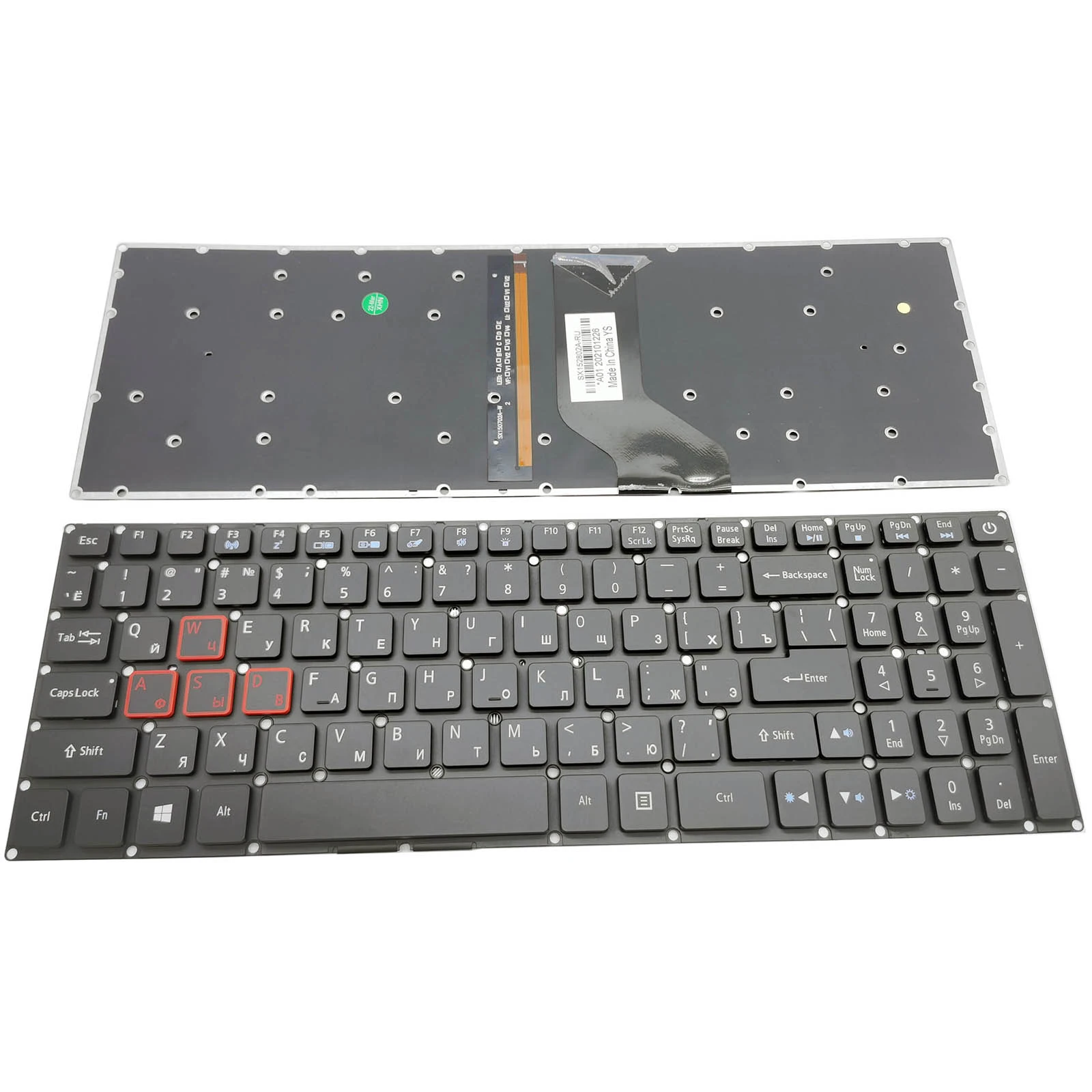 Sp Us Ru Backlit Keyboard For Acer Predator Helios 300 G3-571 G3-572 G3 ...