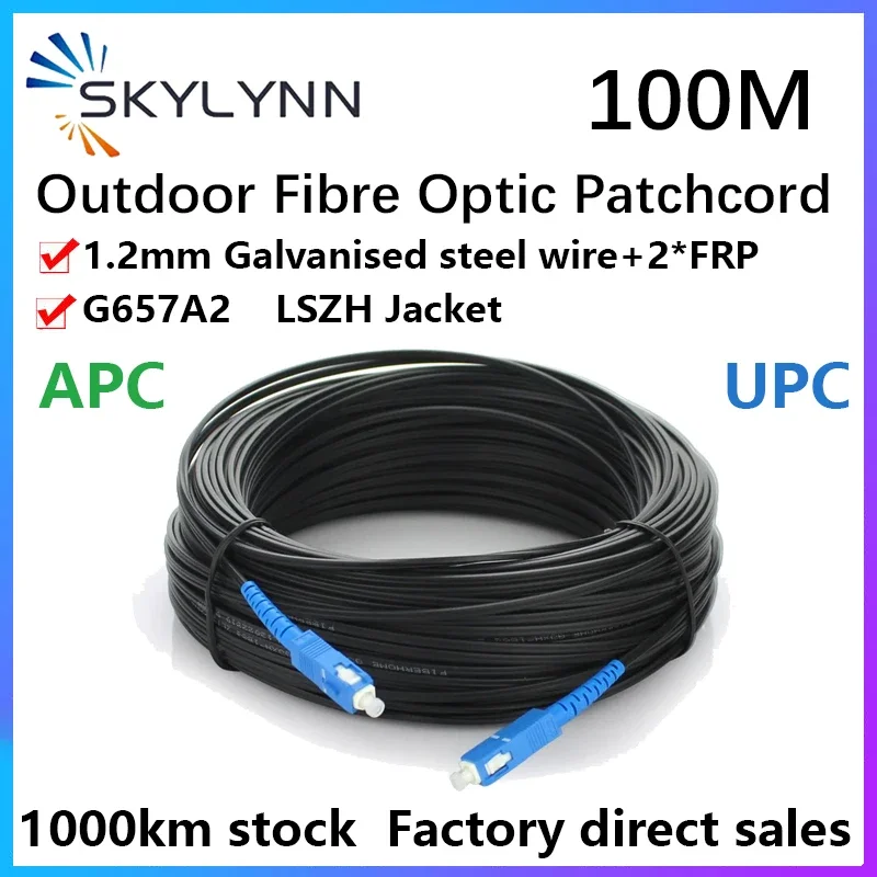 100M-Outdoor-Fibre-Optic-Patch-Cord-G657A2-FRP-1-2mm-Galvanised-Steel ...