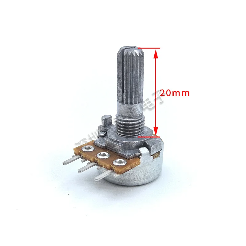 Potenciómetro rotativo serie ALPS RK163, unidad única, 3 pines, B10K ...